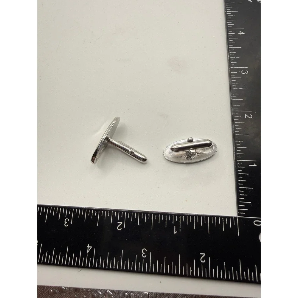 SWANK | Accessories | Swank Vintage Silver Tone Oval Cutout Cufflinks ...